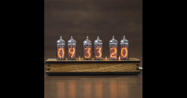Nixie Tube Clock 6X IN-14 Vintage Clock with Replaceable Nixie Tubes ...